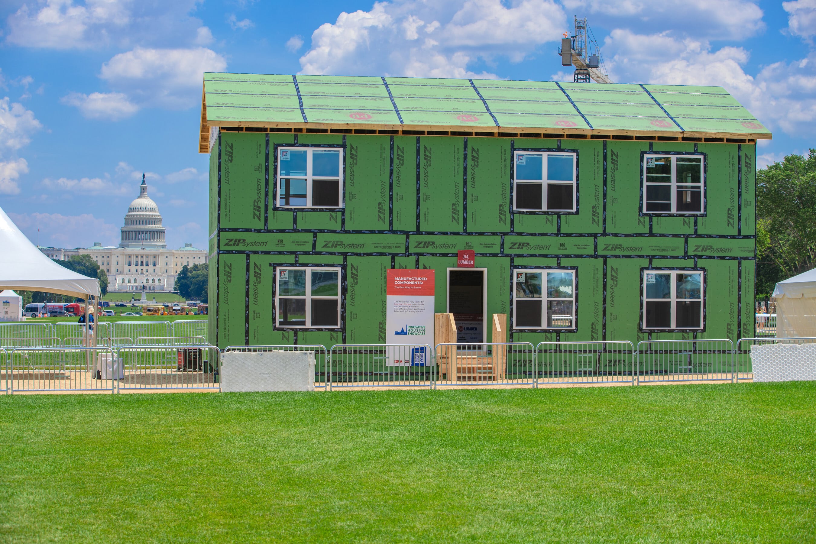 Home Building Demonstration Constructs Two-Story House in 8 Hours ...